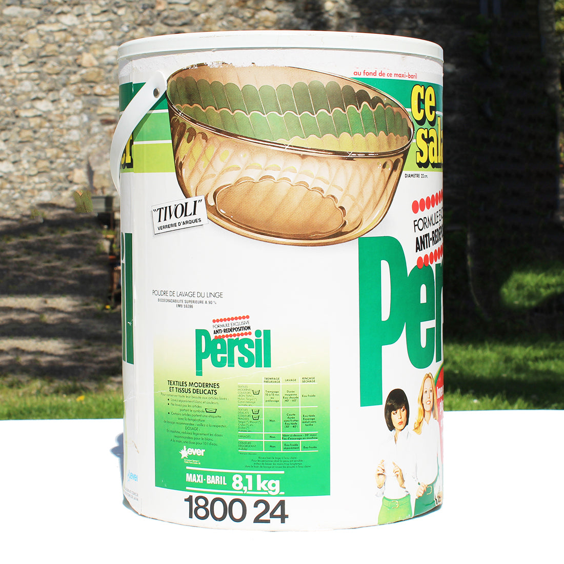 Maxi baril publicitaire de lessive Persil vintage vide en carton – La ...