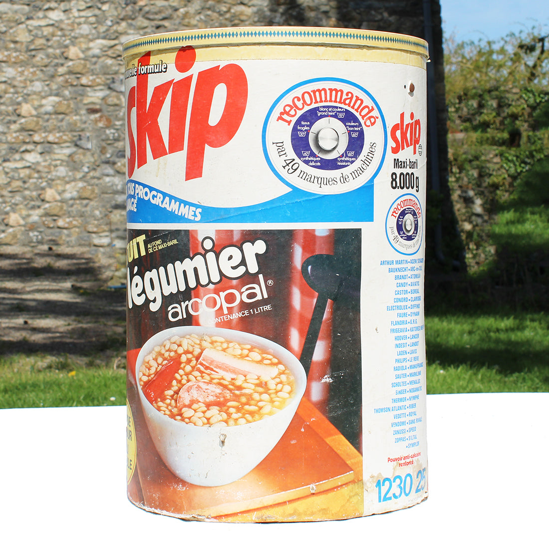 Maxi baril publicitaire de lessive Skip vintage vide en carton – La ...