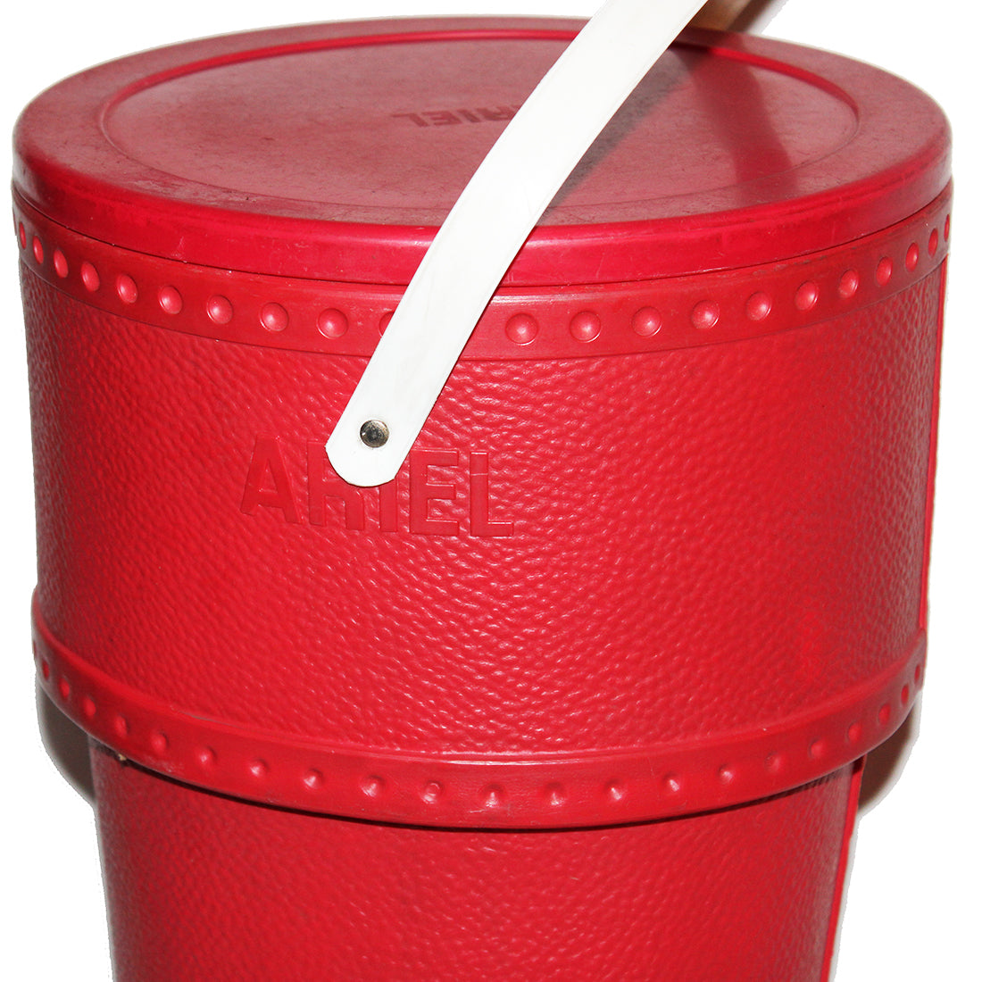 Baril de lessive publicitaire vintage vide Ariel botte de Noël en plas ...