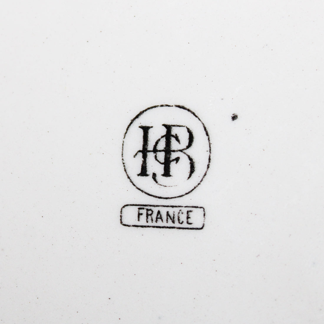 Ancienne assiette à dessert en faïence HBC Choisy le Roi modèle villes ...