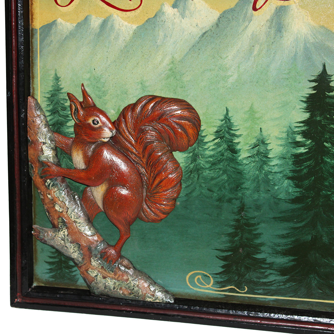 Tableau Country Corner vintage Forest Life 61 cm x 49 cm – La Roue du Passé