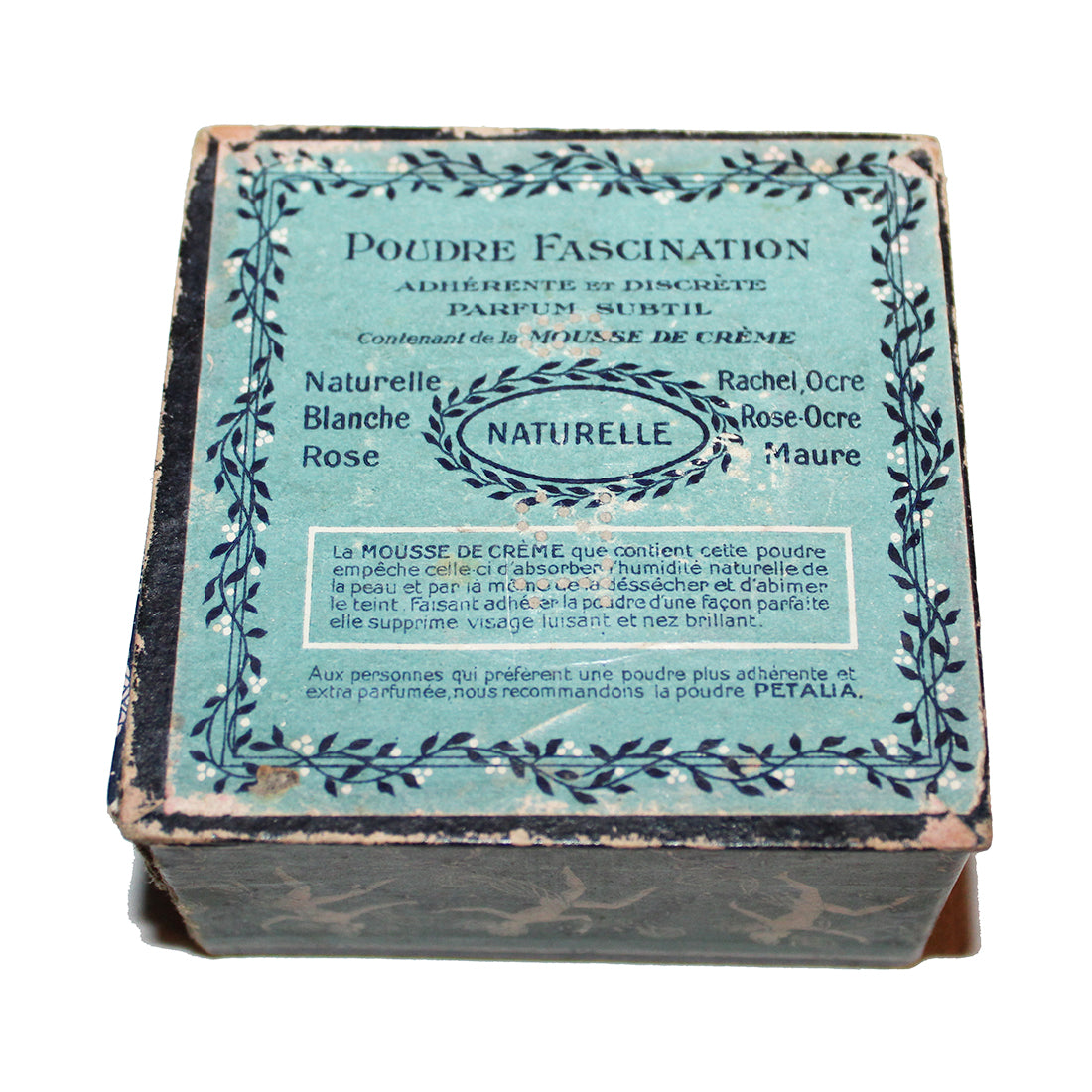 Ancienne boîte publicitaire Tokalon poudre de fleur de riz Fascination ...