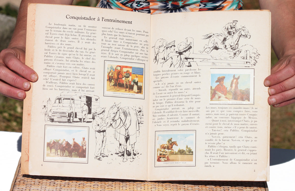 Ancien album par le timbre Pablito le petit mexicain Walt Disney compl ...