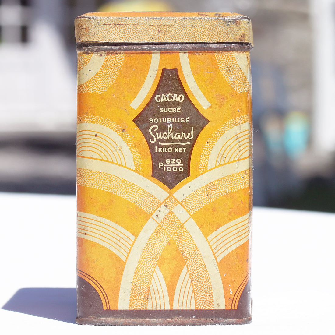 Old Suchard cocoa advertising box 1 kg in “Coffee” sheet metal – La ...