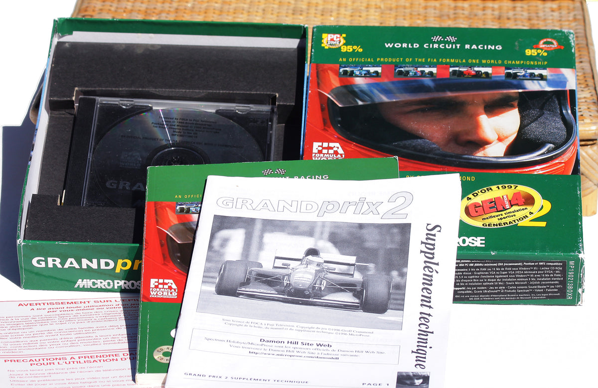 Jeu vidéo PC Big Box Grand Prix 2 - Microprose (1995) – La Roue du Passé